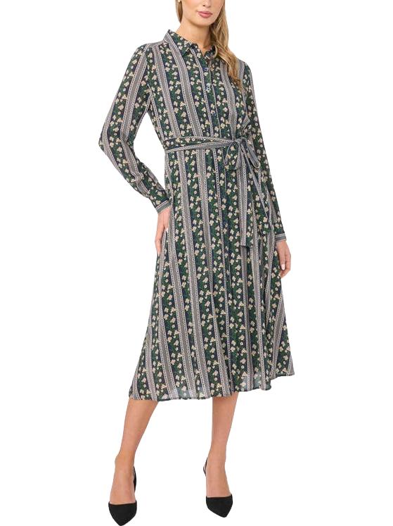TED BAKER LONDON Ted Baker Sloan Long Sleeve Midi Shirtdress with Belt